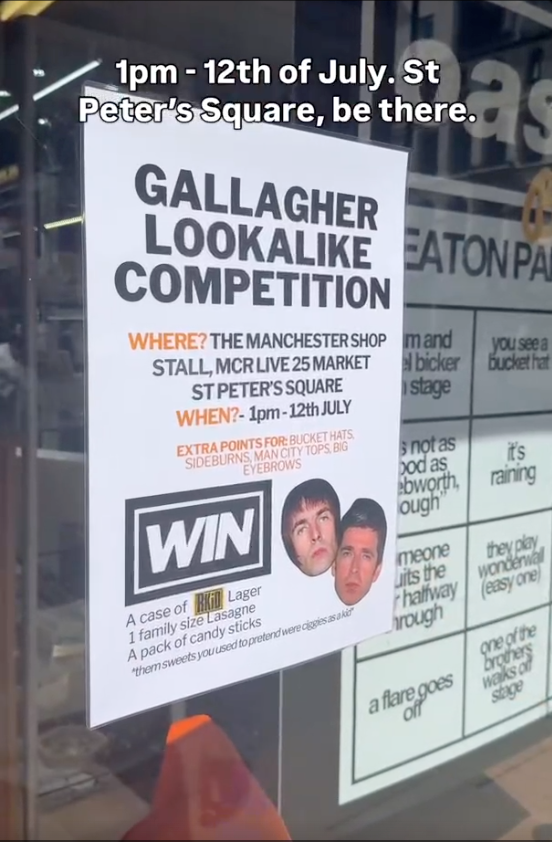 Gallagher Brothers Lookalike Competition! - Live ’25 Map – Official ...